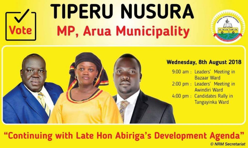 Arua Elections: NRM Launches Campaign to Further Agenda of Late MP ...