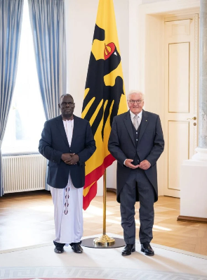 Amb Mubiru Presents Credentials to German President as Uganda ...